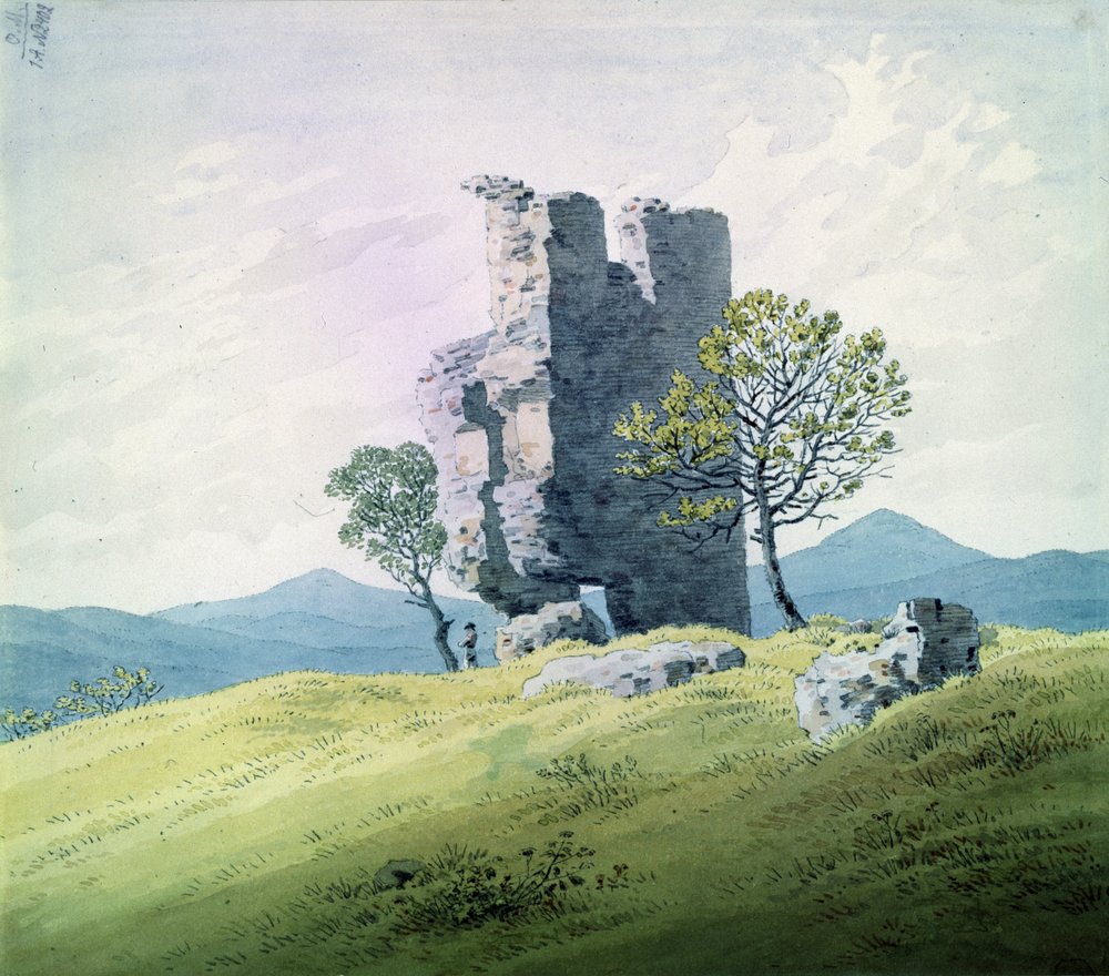 The Castle in Teplitz by Caspar David Friedrich